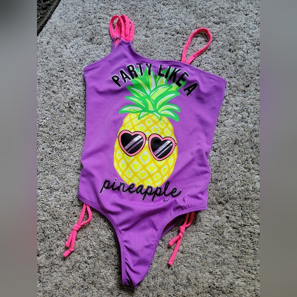 Justice | Swim | Justice Girls One Piece Pineapple Swimsuit Size 8 ...